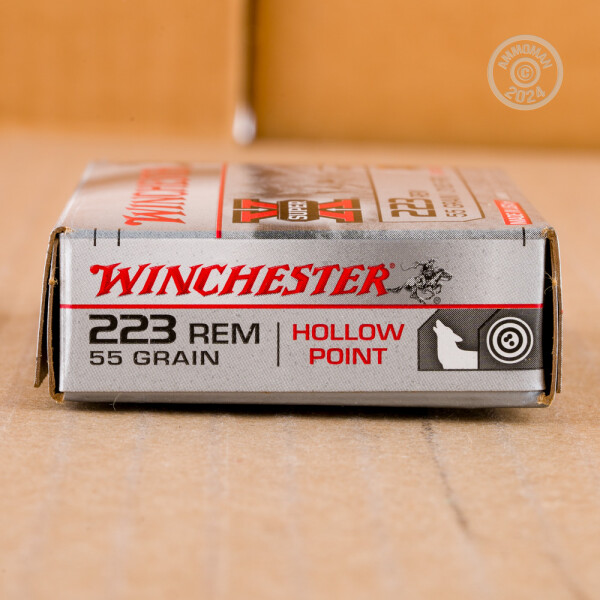 223 Rem Ammo at AmmoMan.com - Winchester Super-X 55 Grain HPBT - 500 Rounds