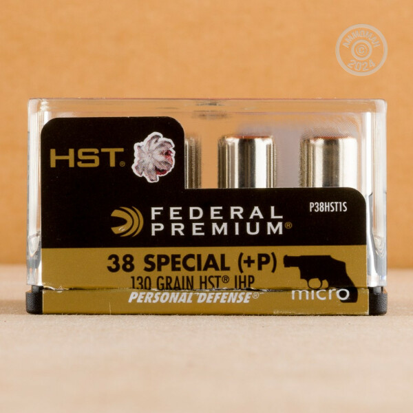 38 Special +P Ammo - 200 Rounds of 130 Grain HST Federal with Free ...