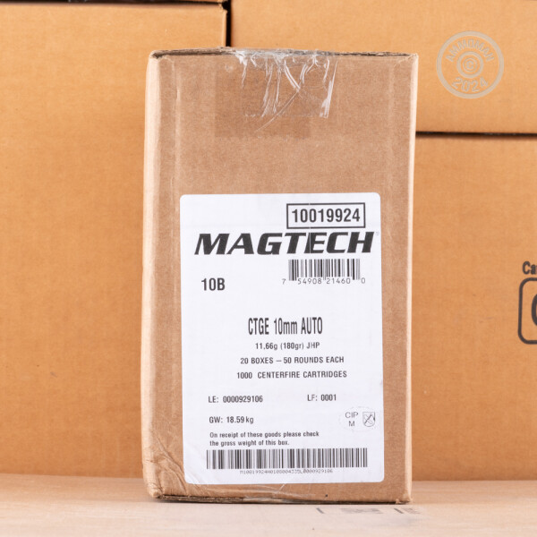 1000 Rounds of Magtech 180 Grain JHP 10mm Ammo with Free Shipping at ...