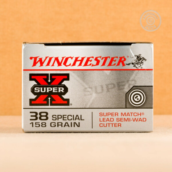 50 Rounds of .38 Special 158 Grain Winchester Super-X LSWC Ammo at ...
