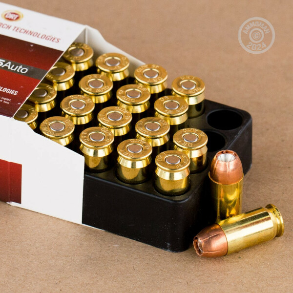 20 Rounds of 45 ACP 150 Grain DRT HP Ammo at AmmoMan.com