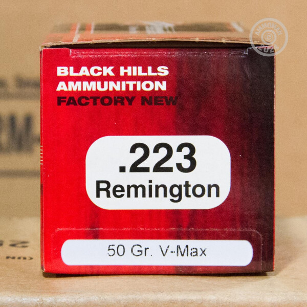 223 Remington Ammo at AmmoMan.com - Black Hills 50 Grain V-Max Polymer ...