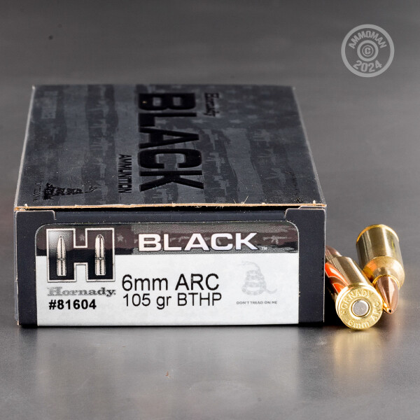 6mm ARC Hornady Black 105 Grain HPBT (20 Rounds) > 6mm ARC > Rifle Ammo
