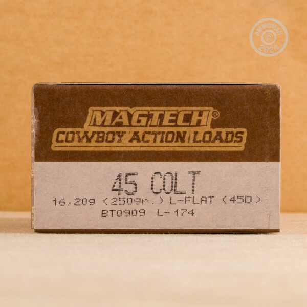 1000 Rounds of 45 Long Colt 250 Grain Magtech Cowboy Action LFN Ammo at ...