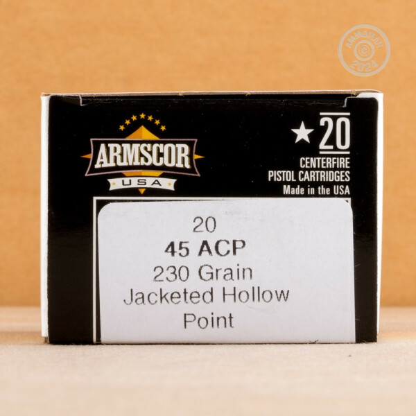 45 ACP - 230 Grain JHP - Armscor USA - 20 Rounds > .45 Automatic ...