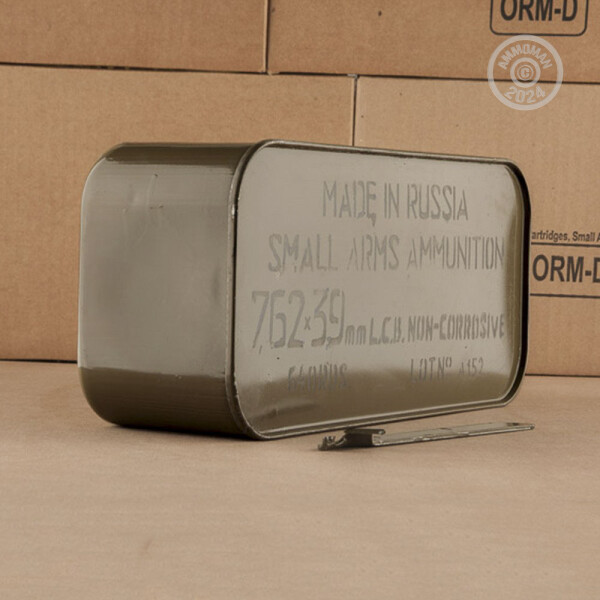 640 Rounds of Tula UL076205 124 Grain Hollow Point 7.62x39mm Ammo with ...