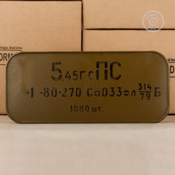 5.45X39mm Ammo at AmmoMan.com - Russian Surplus 53 Grain Full Metal ...