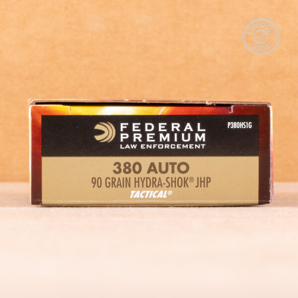380 ACP Ammo at AmmoMan.com - Federal Premium Law Enforcement 90 Grain ...