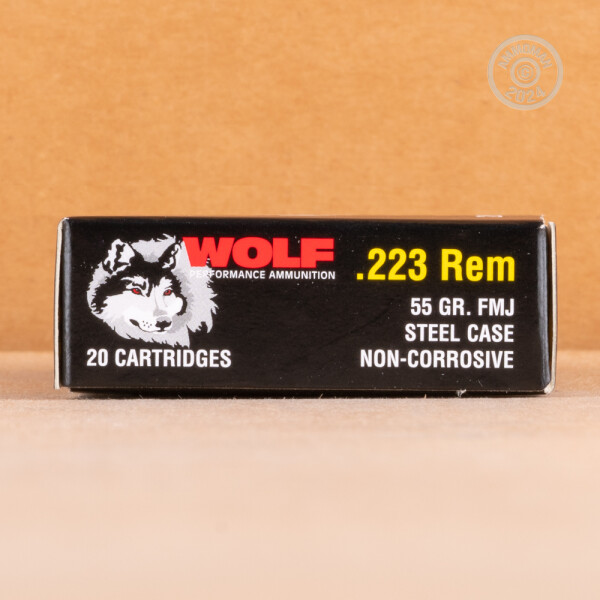 223 Rem Ammo at AmmoMan.com - Wolf 55 Grain FMJ - 20 Rounds