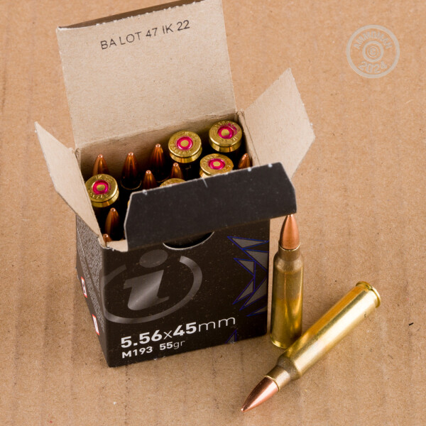 1000 Rounds of Igman 55 Grain FMJ M193 5.56x45 Ammo with Free Shipping at AmmoMan.com