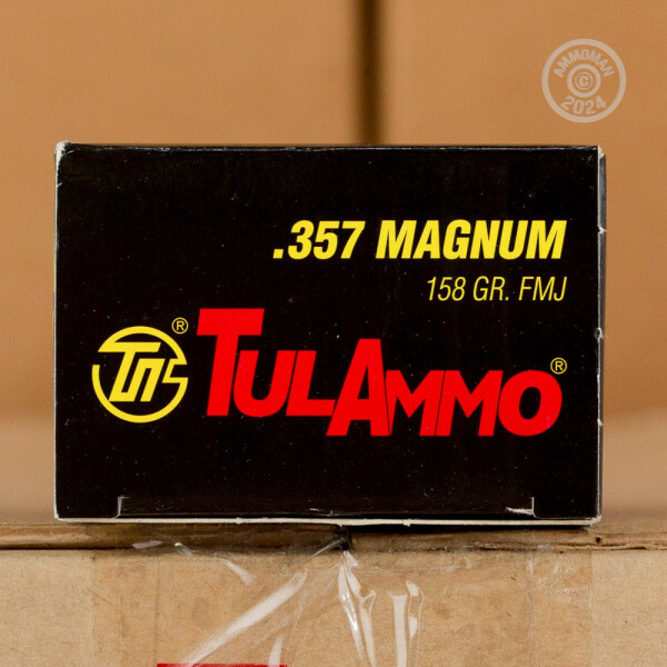 357 Magnum Ammo - 1000 Rounds of Tula 158 Grain FMJ at AmmoMan.com