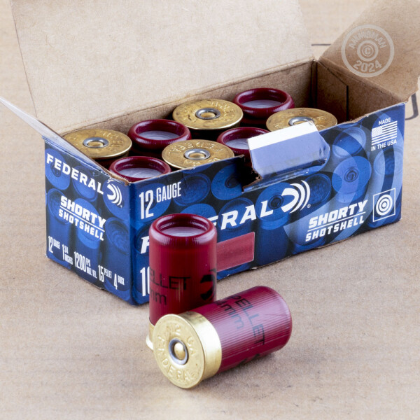 12 Gauge Ammo at AmmoMan.com - Federal Shorty Shotshell 1-3/4” 15/16 oz ...