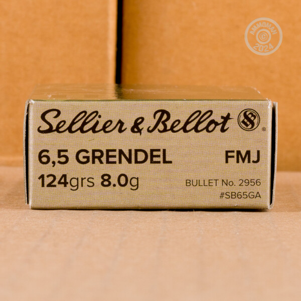 6.5 Grendel Ammo - 600 Rounds of 124 Grain FMJ Sellier & Bellot with ...