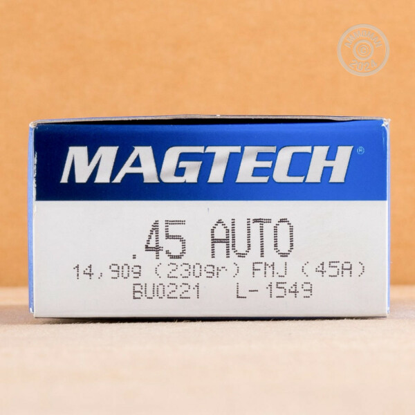 1000 Rounds of Magtech 45A 230 Grain Metal Case 45 ACP Ammo with Free ...