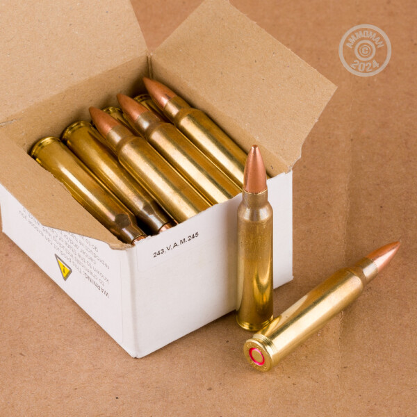 5.56 ammo at AmmoMan.com - PPU 55 Grain FMJBT M193 - 1000rds
