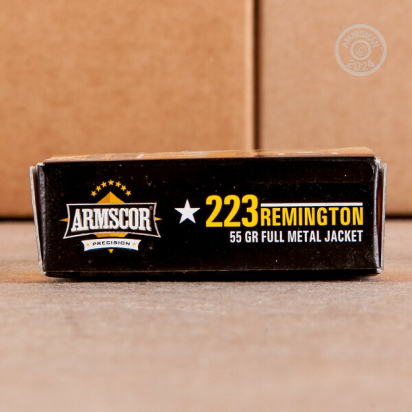 1000 Rounds of 223 Rem 55 Grain Armscor FMJ Ammo at AmmoMan.com