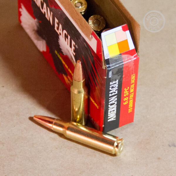 6.8mm SPC Ammo at AmmoMan.com - Federal American Eagle 115 Grain Grain ...