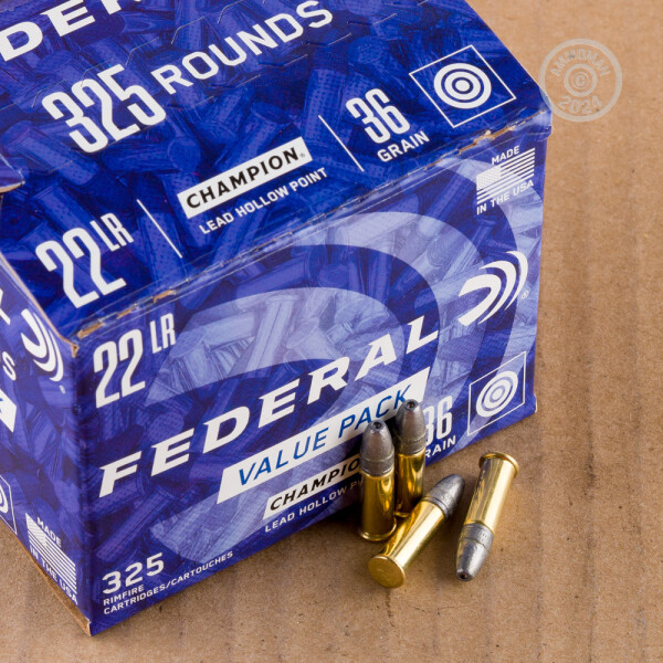 22 LR Ammo - 3250 Rounds of 36 Grain LHP Federal with Free Shipping at ...