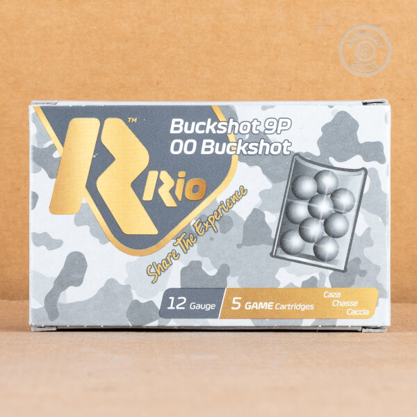 12 Gauge Ammo - 250 Rounds of 2-3/4" 00 Buck Rio Royal Buck with Free ...