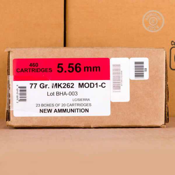 460 Rounds of Black Hills 77 Grain OTM Mk 262 MOD 1-C 5.56x45 Ammo in ...