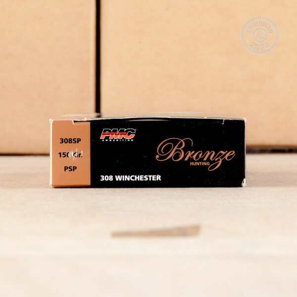 308 Win Ammo at AmmoMan.com - PMC Bronze Hunting 150 Grain PSP - 800 Rounds