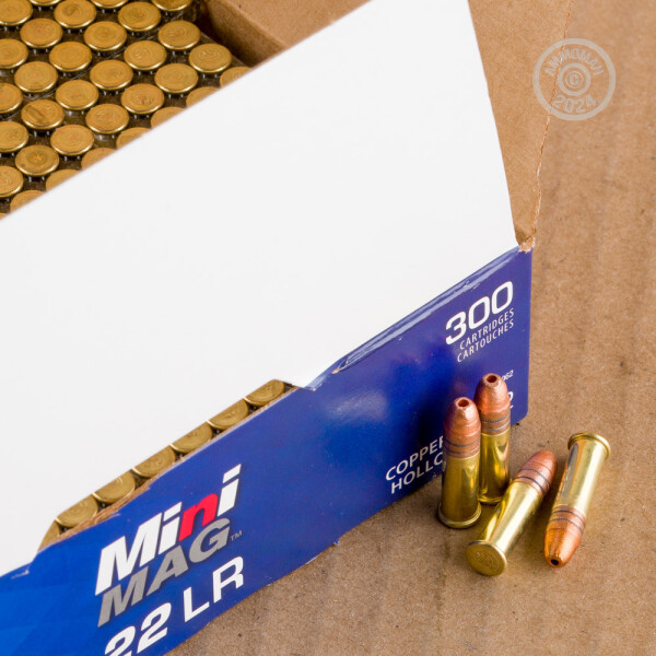 300 Rounds of 22 LR 36 Grain CCI Mini-Mag CPHP Ammo at AmmoMan.com