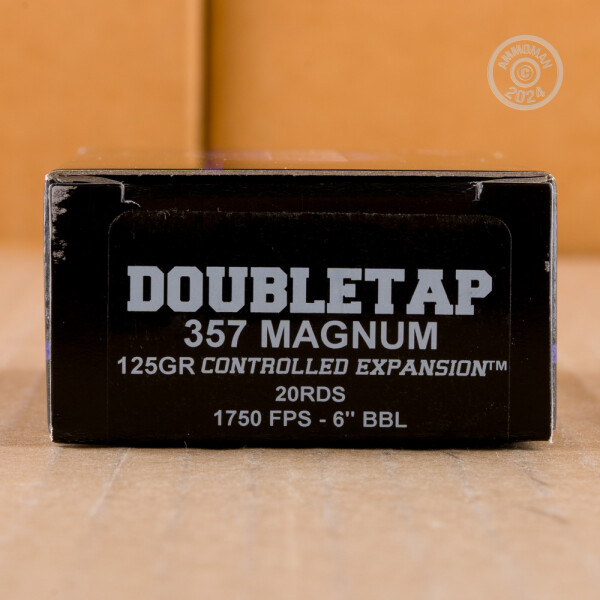 20 Rounds of 357 Magnum 125 Grain Doubletap Controlled Expansion JHP ...
