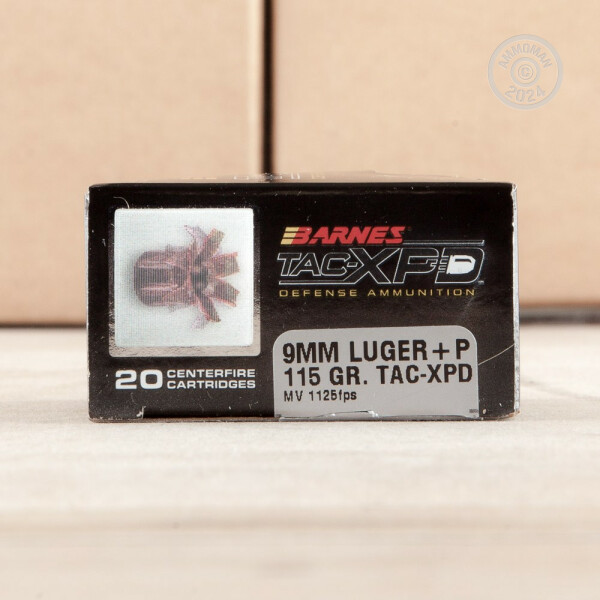 9mm +P Ammo - 200 Rounds of 115 Grain SCHP Barnes with Free Shipping at ...