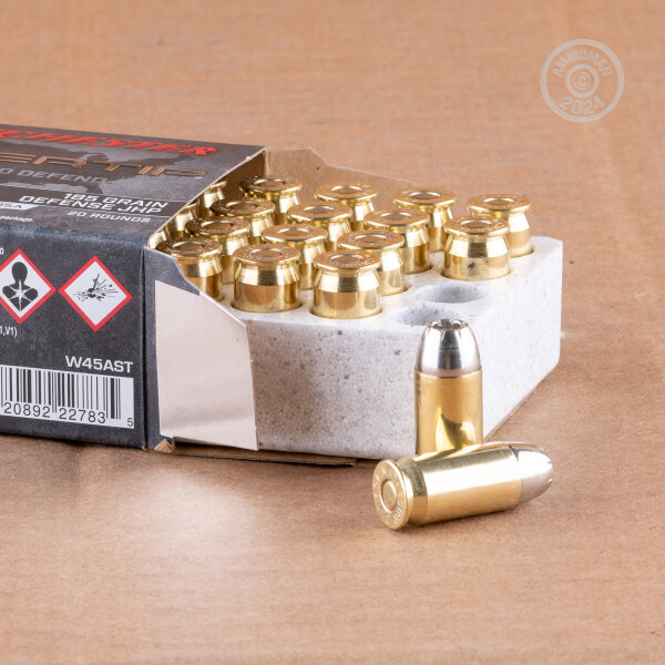 200 Rounds of Winchester Silvertip 185 Grain JHP 45 ACP Ammo with Free ...