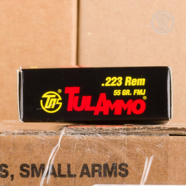 1000 Rounds of 223 Rem 55 Grain Tula Cartridge Works FMJ Ammo at ...