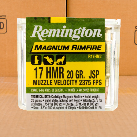 Bulk 17 HMR Ammo Ships for Free at AmmoMan.com